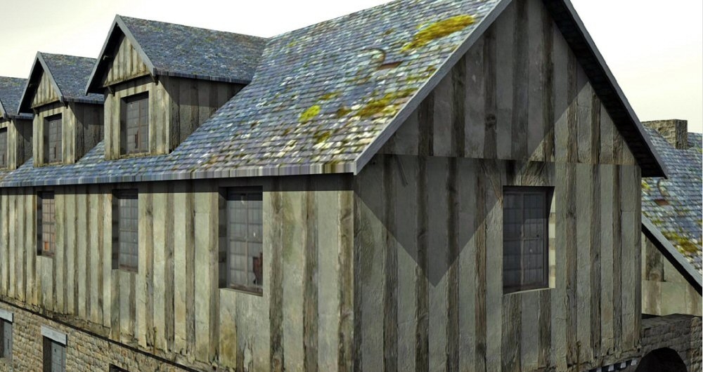 medieval guild hall 3d 3ds