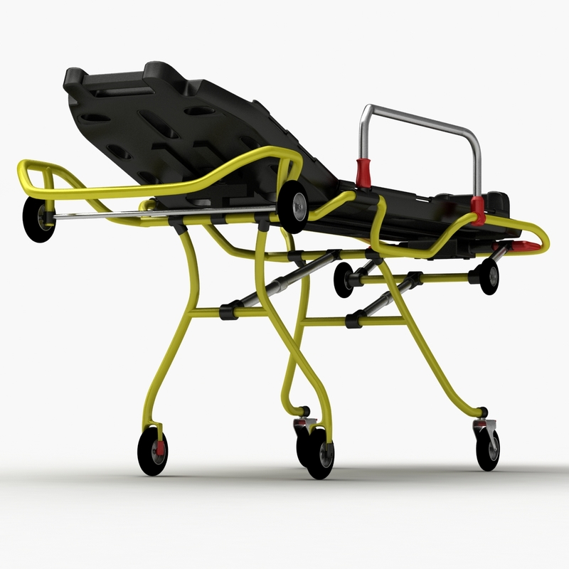 rolling stretcher 3d model