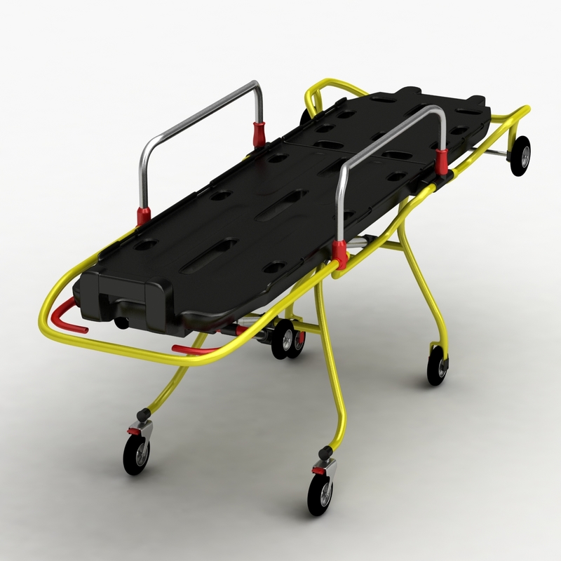 rolling stretcher 3d model