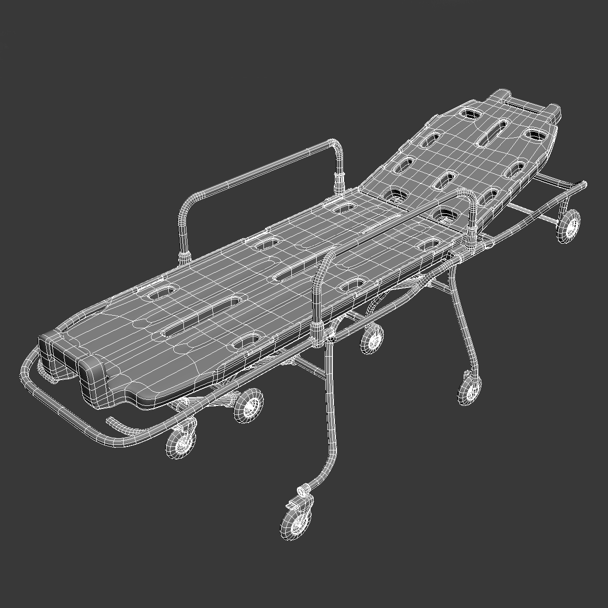 rolling stretcher 3d model