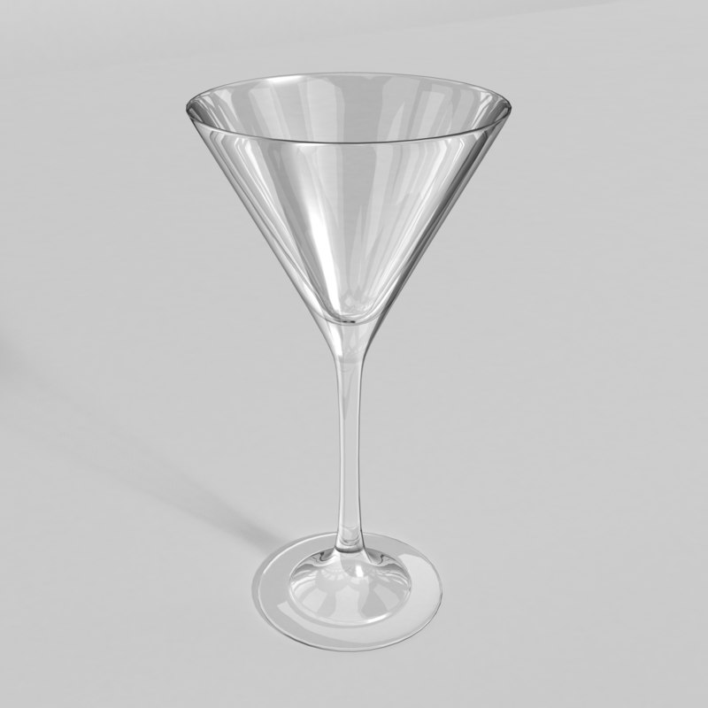 3d model martini glass
