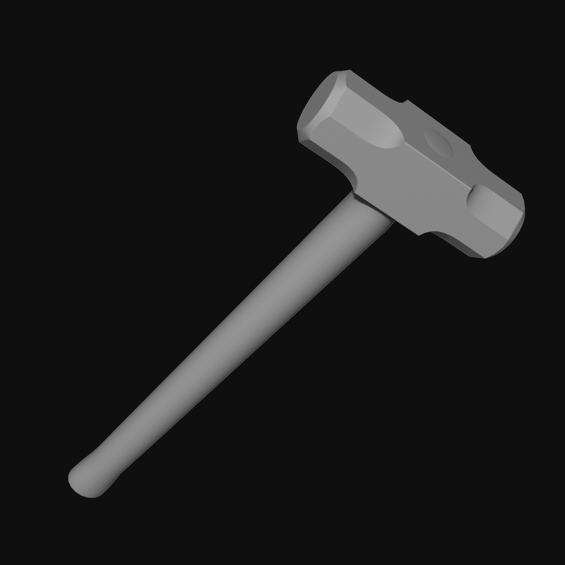 3d sledge hammer