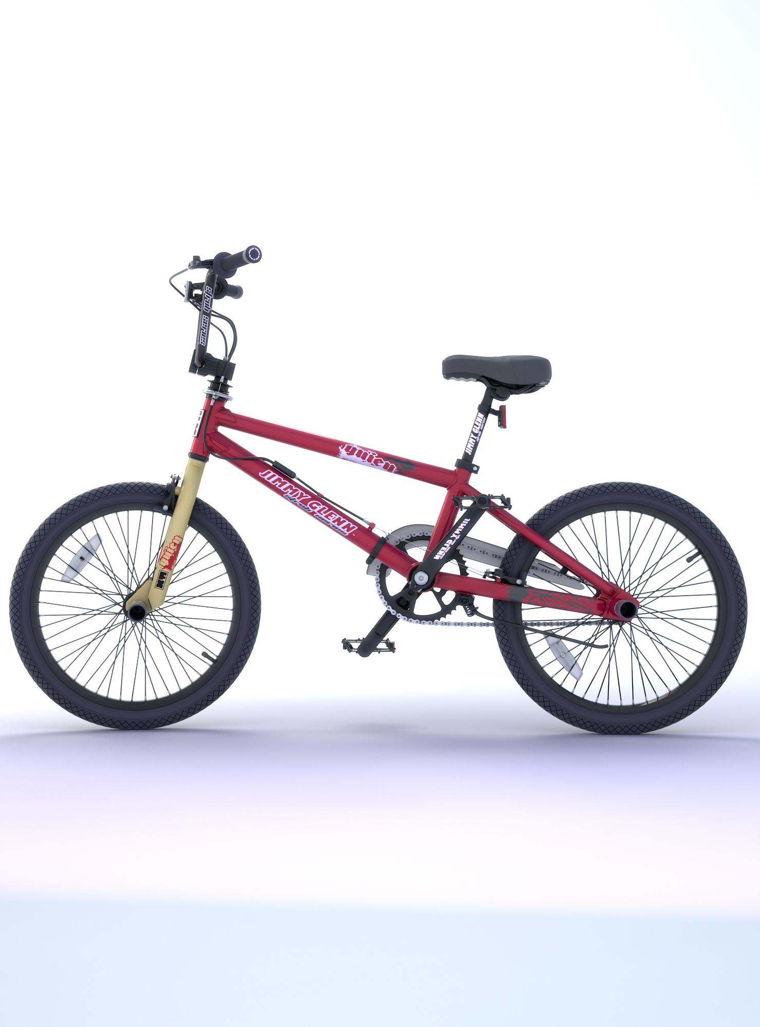 bmx bike decals rigged 3d max