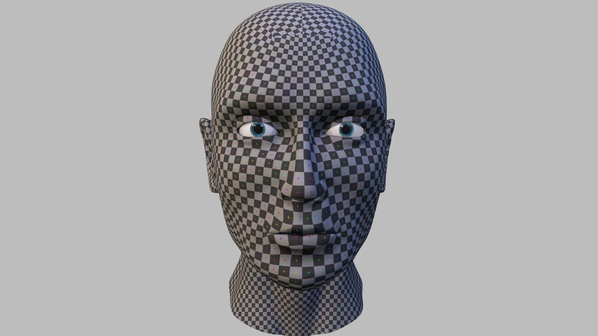 realistic male head topology 3d obj