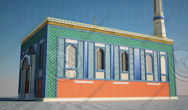 mosque islam 3d dxf