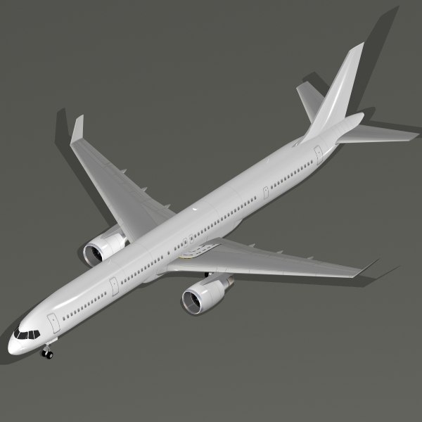 airliner boeing 757-300 3d obj