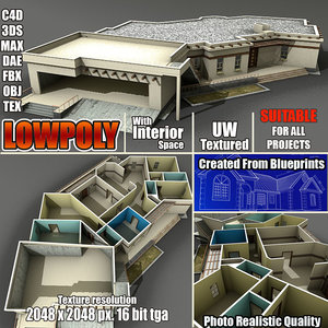 3d c4d house interior
