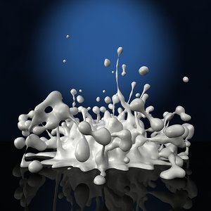 3d model splash realflow