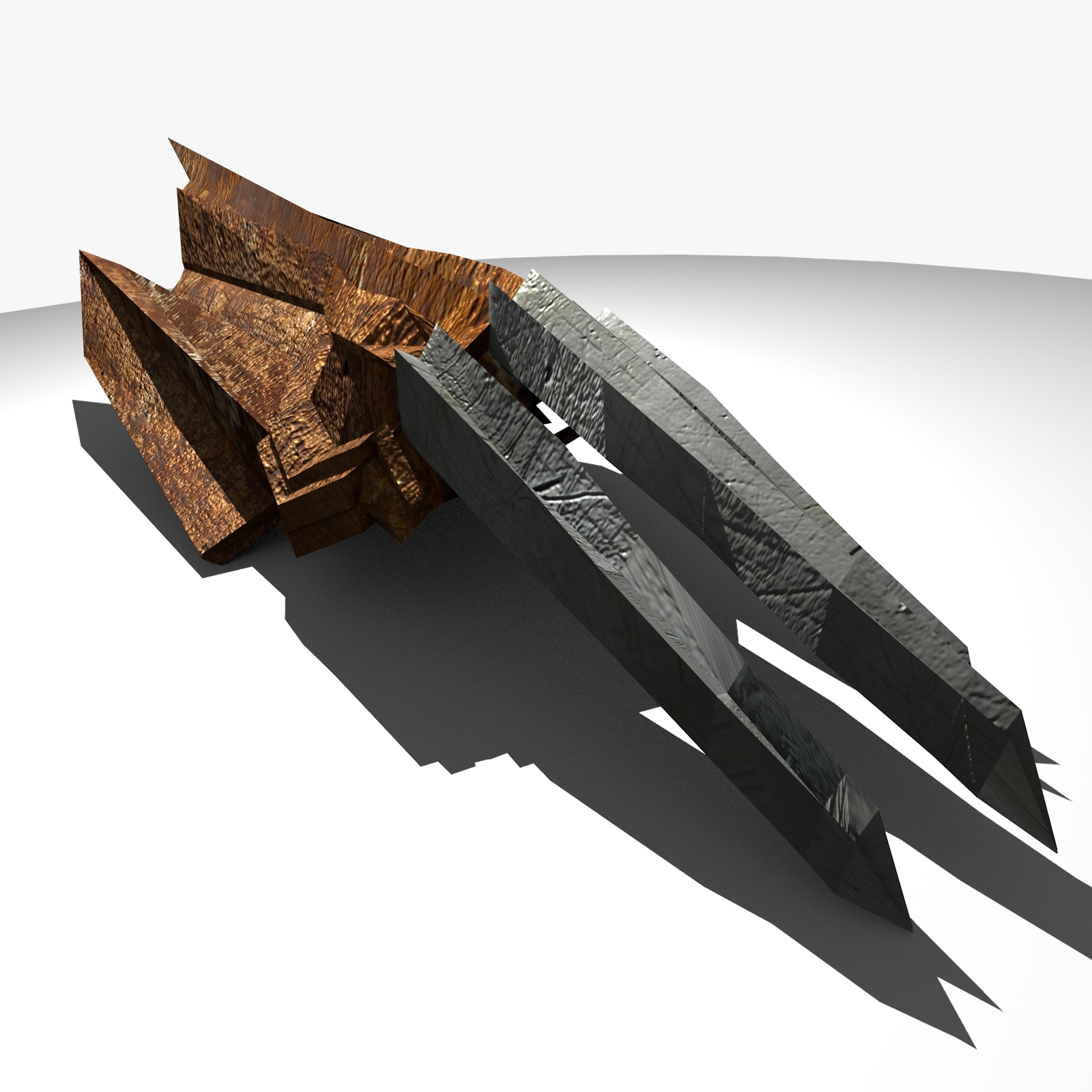 3d model fantasy claw weapon
