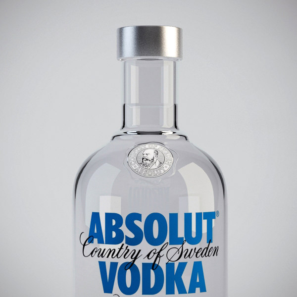 max absolut vodka bottle