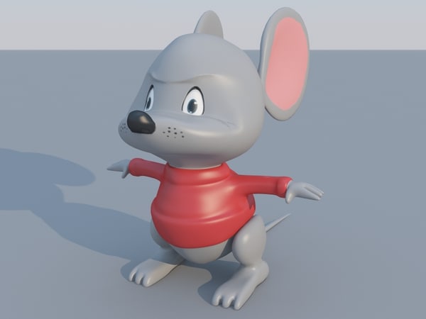3d model cartoon mouse