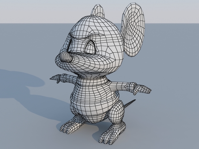 3d model cartoon mouse