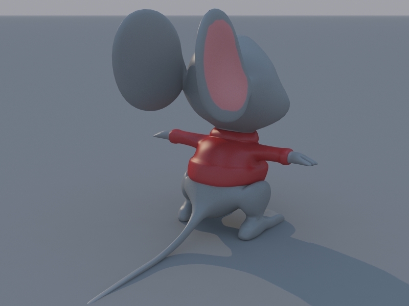 3d model cartoon mouse