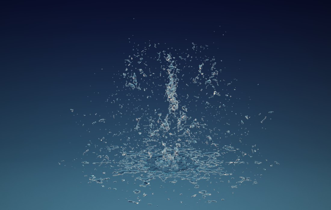 3d liquid splash