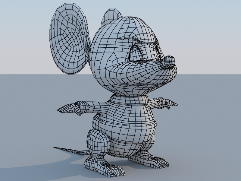 3d model cartoon mouse