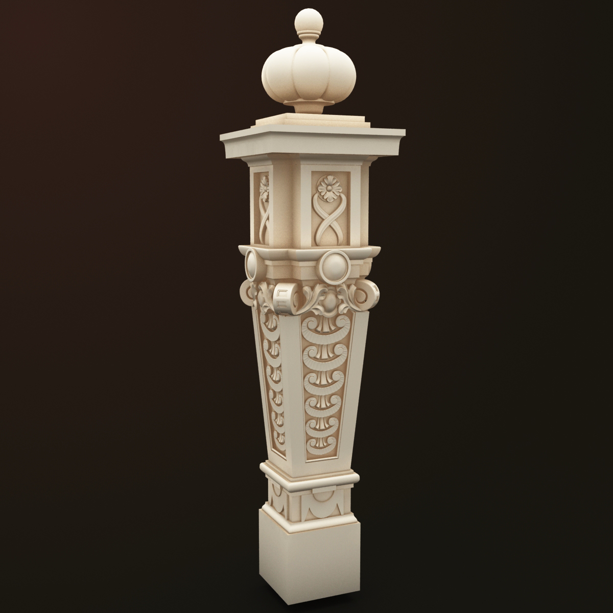 columns 7 set 3d dxf