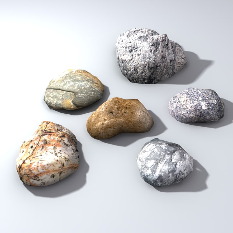 3d stones levels model