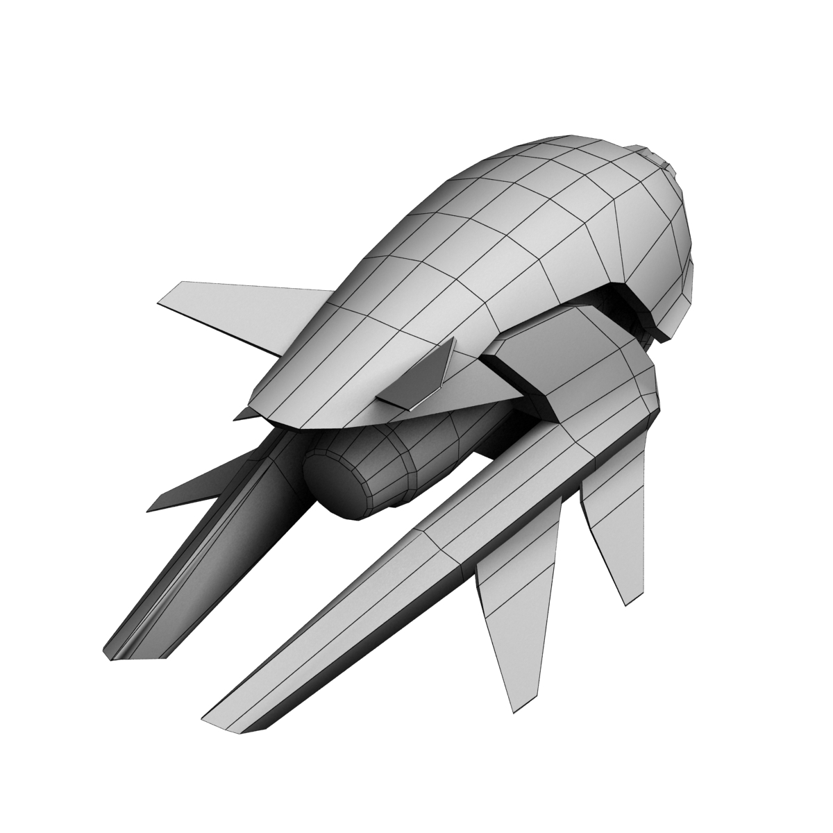 3d model spaceship design