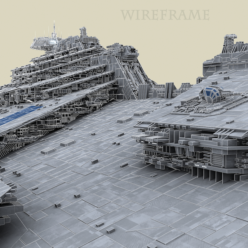 3d science fiction details