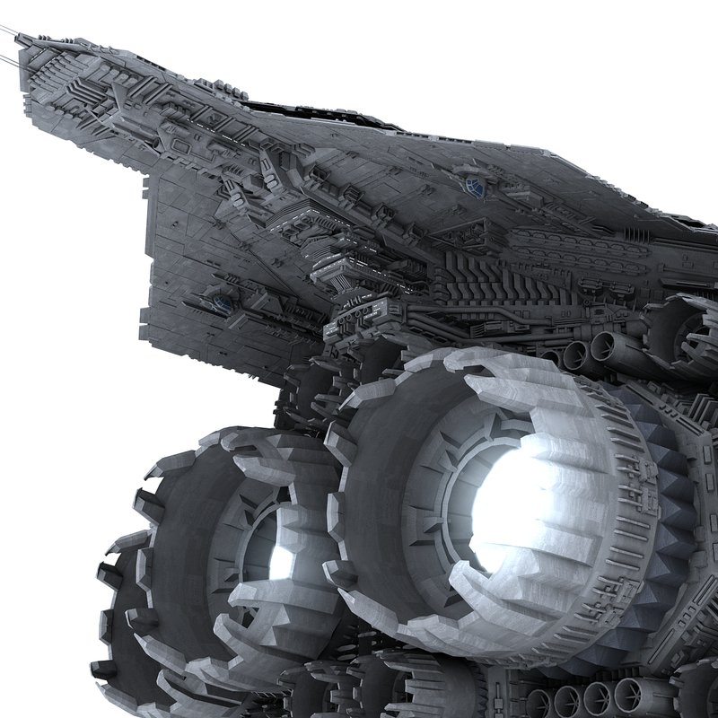 3d science fiction details