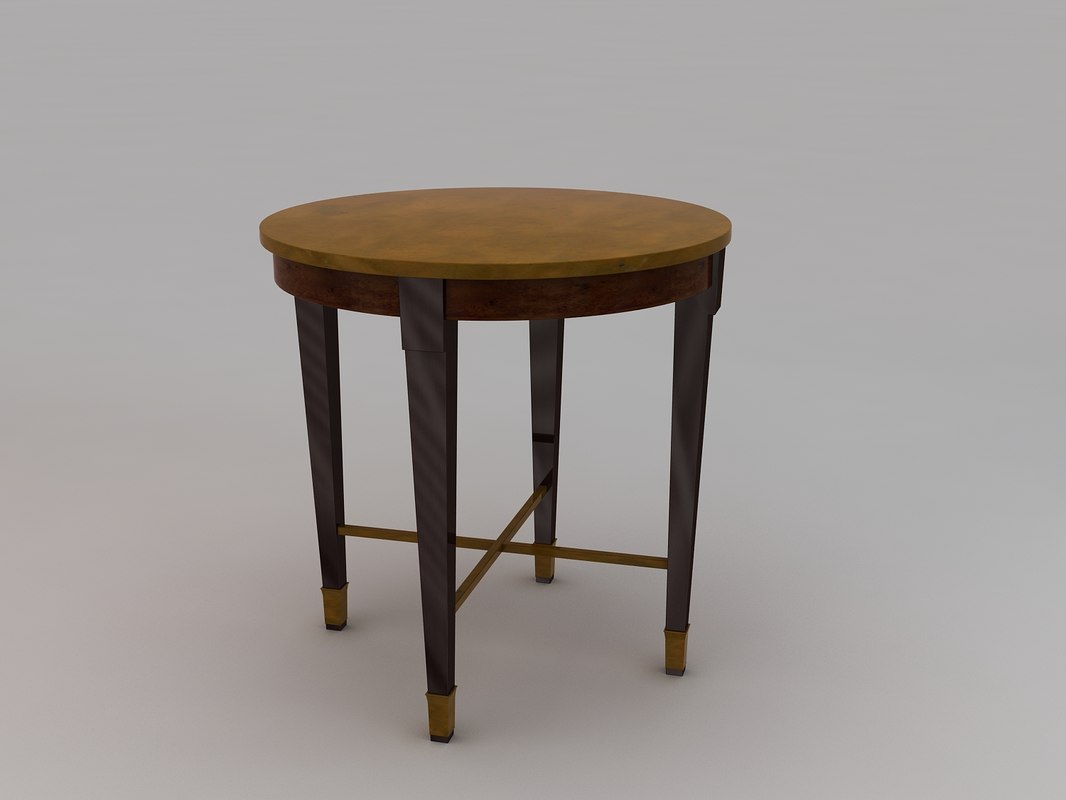 3d corner table model