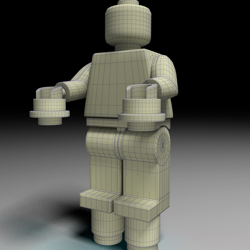 lego character 3d max