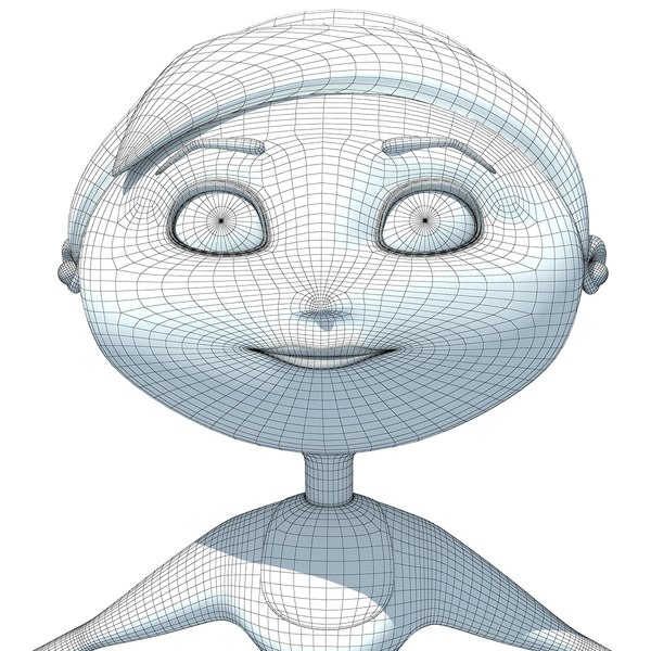 3ds max cartoon woman character
