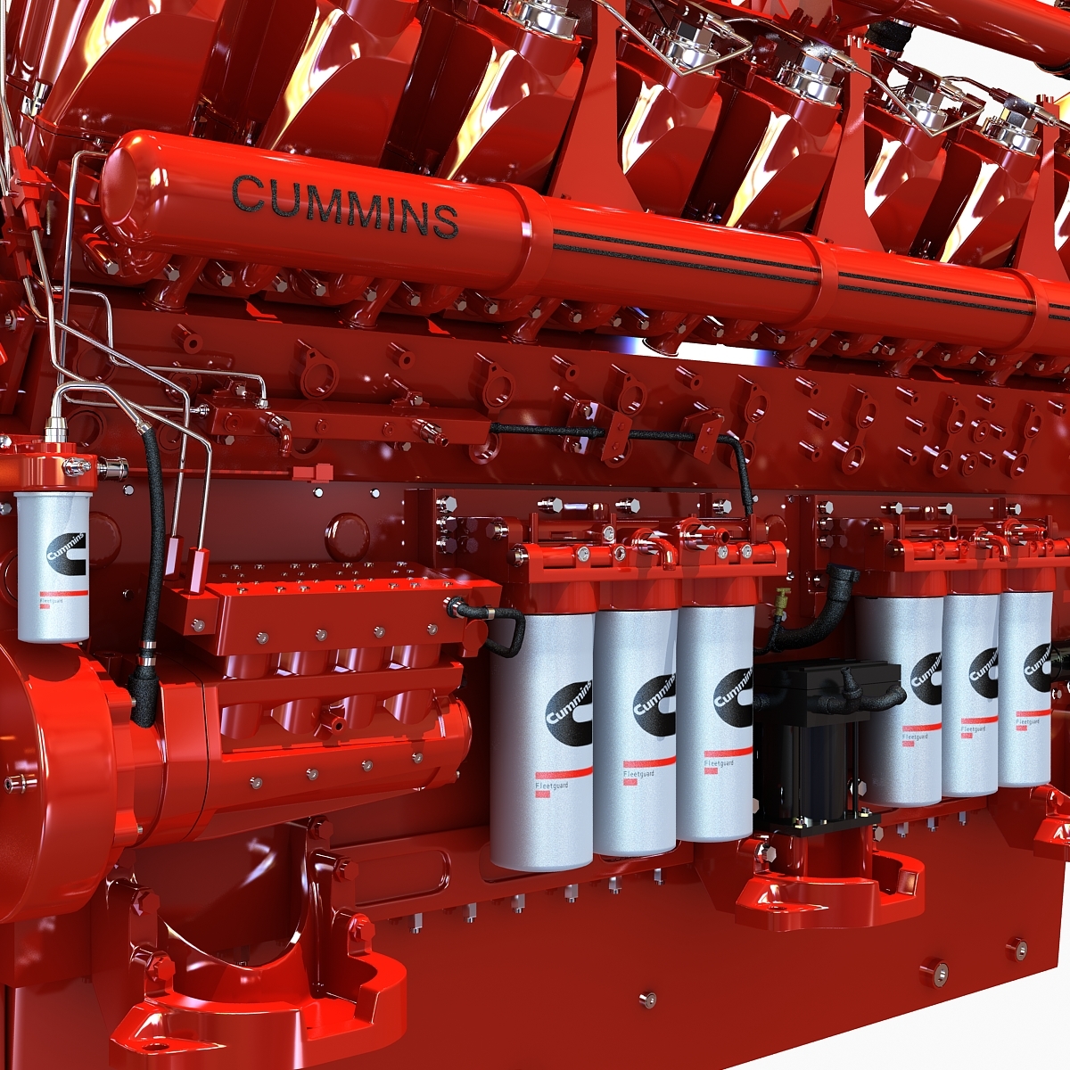 3d cummins 16 cylinders diesel engine