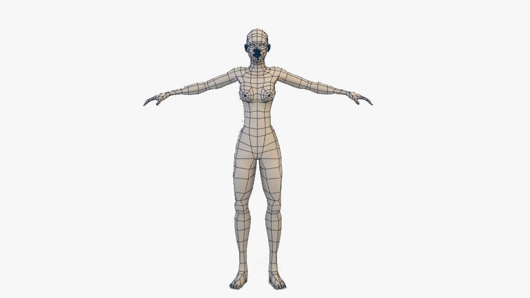 3d model female mesh