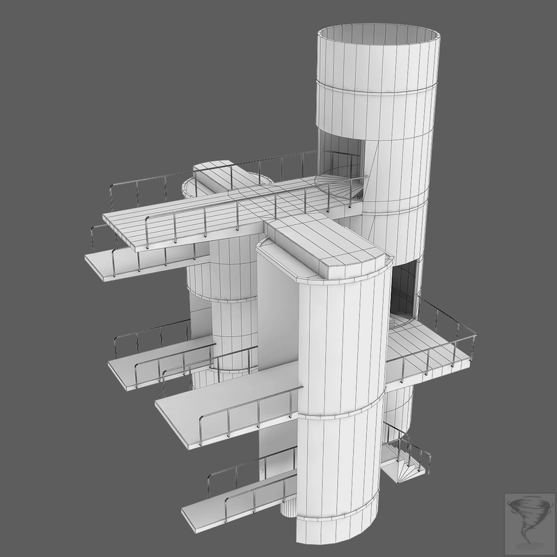 maya diving tower ramp