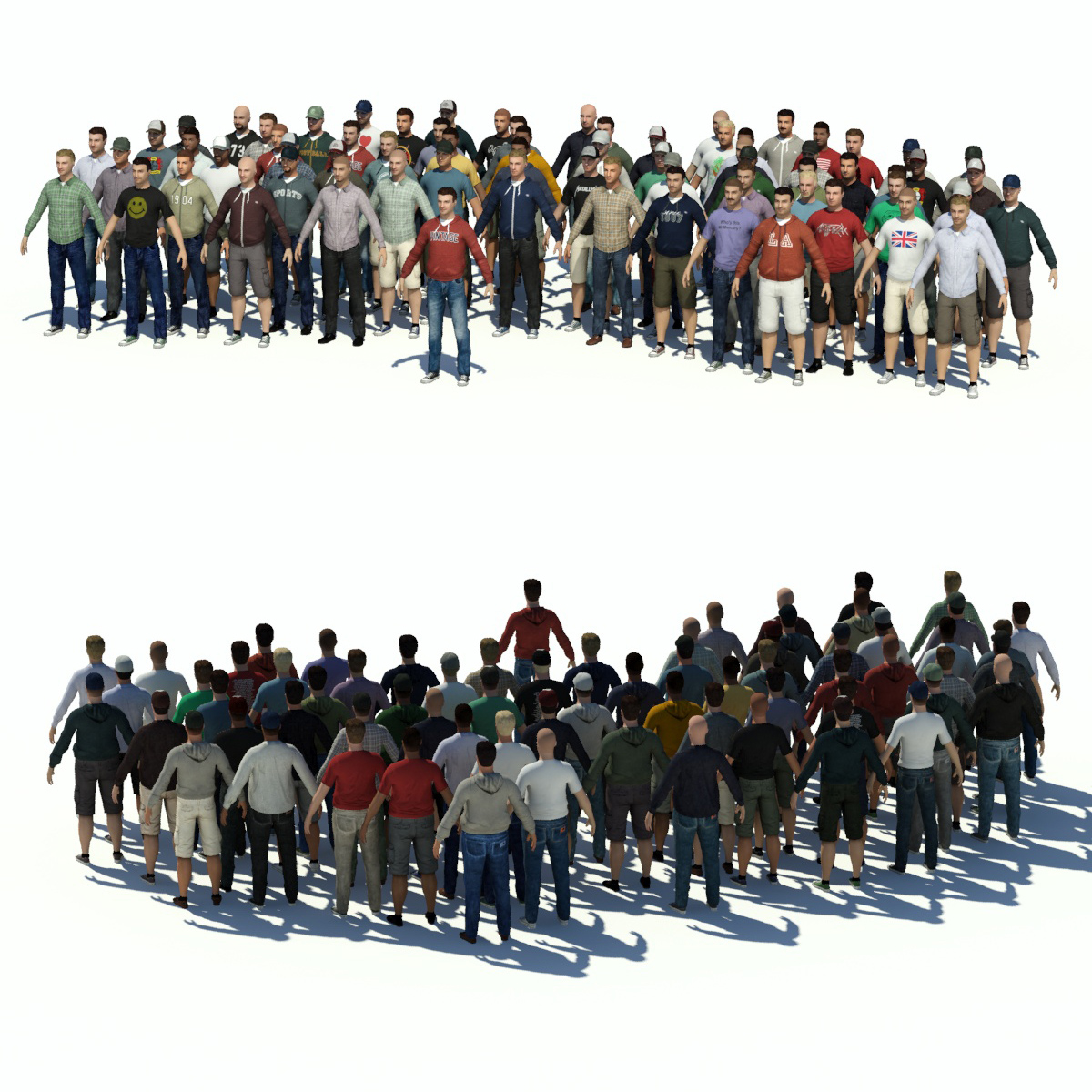 3d characters male guys