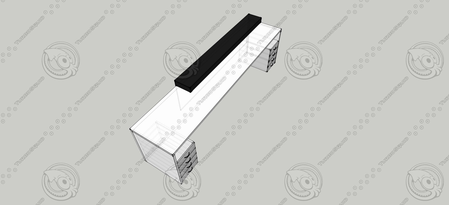 Reception Desk SketchUp Models for Download | TurboSquid