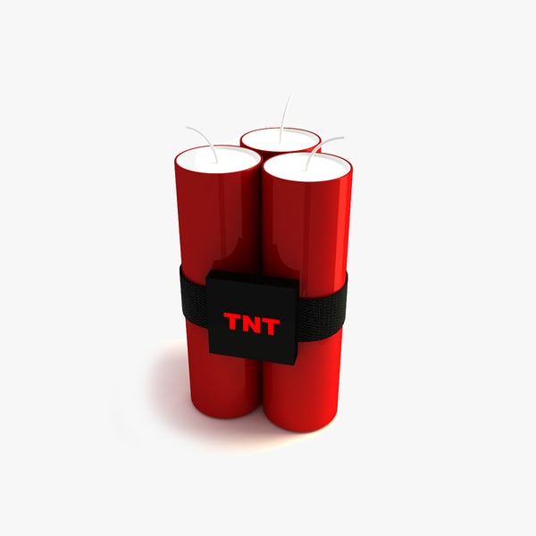 3d model candle tnt