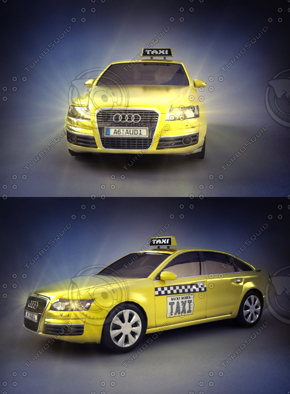 3d model taxi car