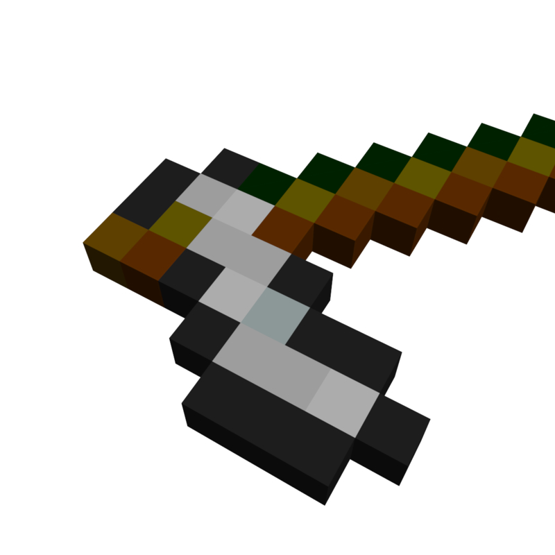 3d model hoe minecraft