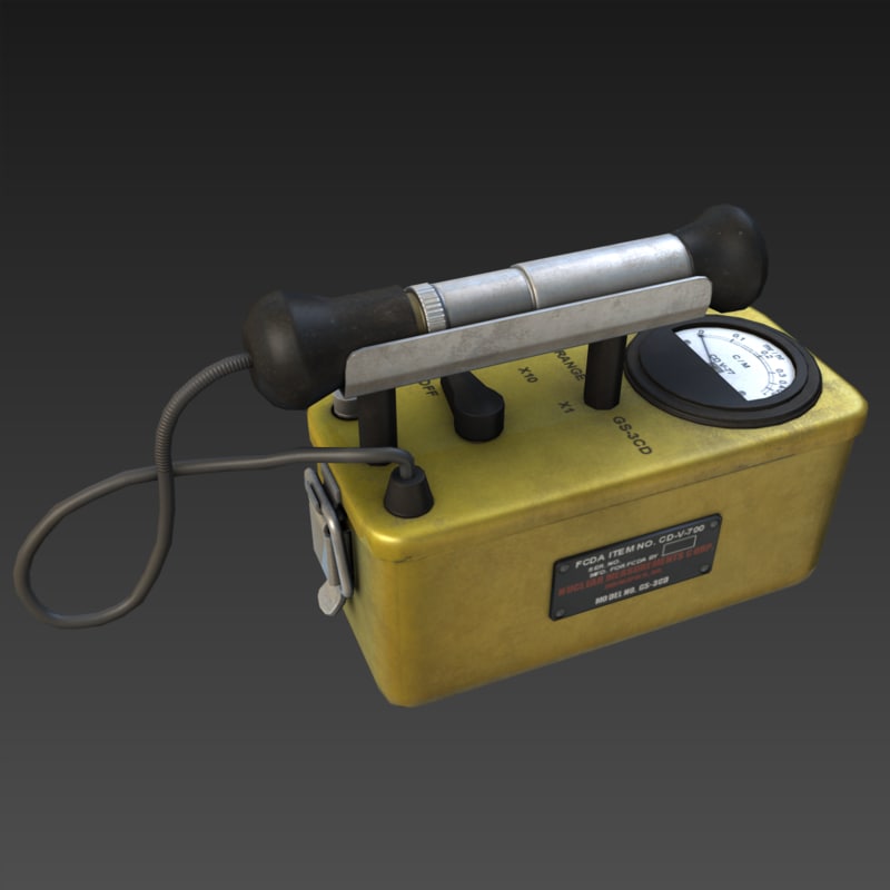geiger counter 3d model