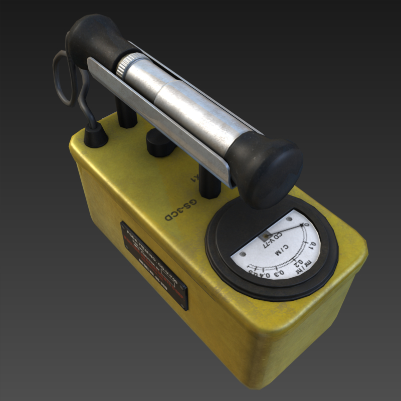 geiger counter 3d model