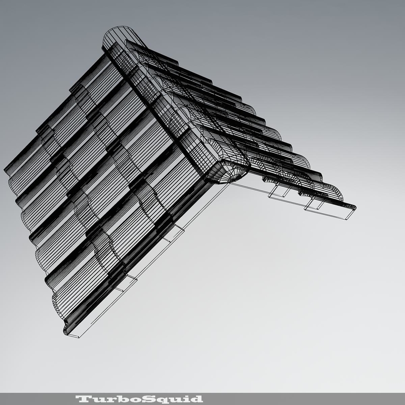 3d model roof 01
