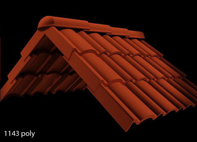 3d model roof 01
