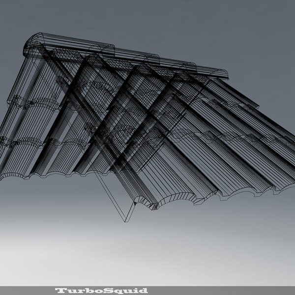 3d model roof 01