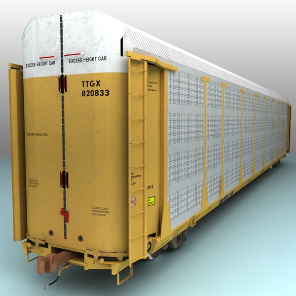Railroad autorack V978 TTX Modelo 3D - TurboSquid 683563