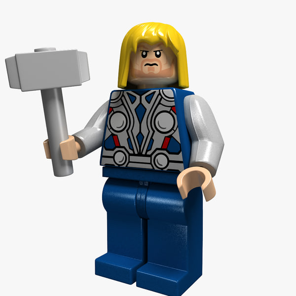 3d lego character model