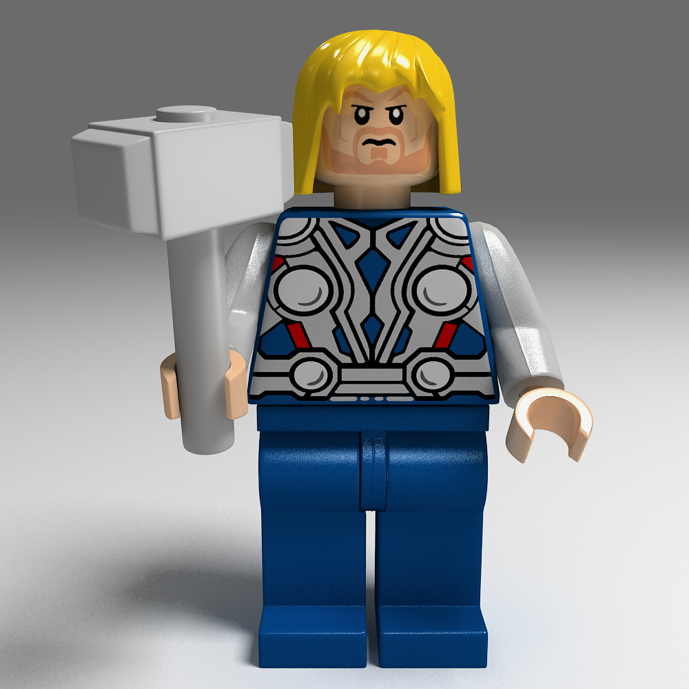 3d lego character model