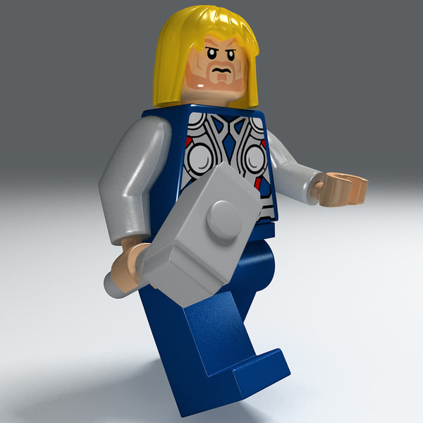 3d lego character model