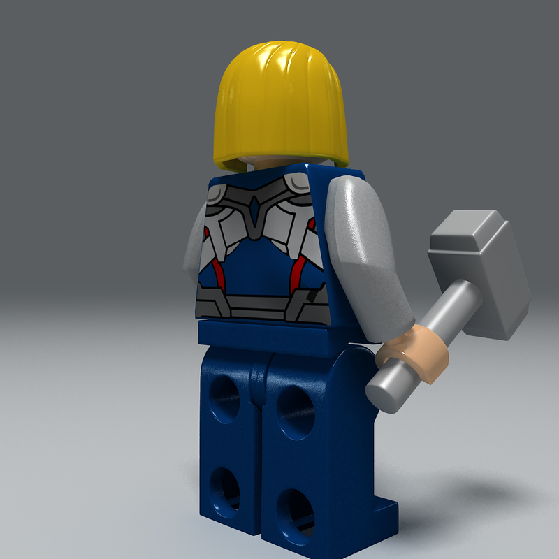 3d lego character model