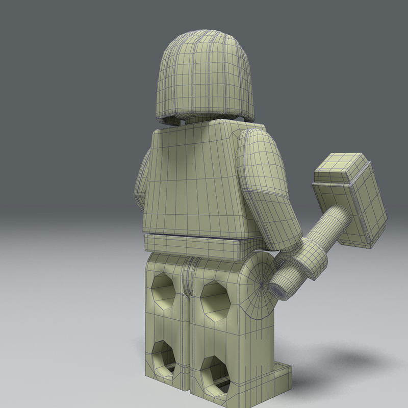 3d lego character model