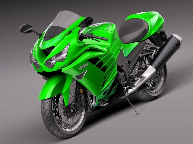 3d model kawasaki zx14r r sport