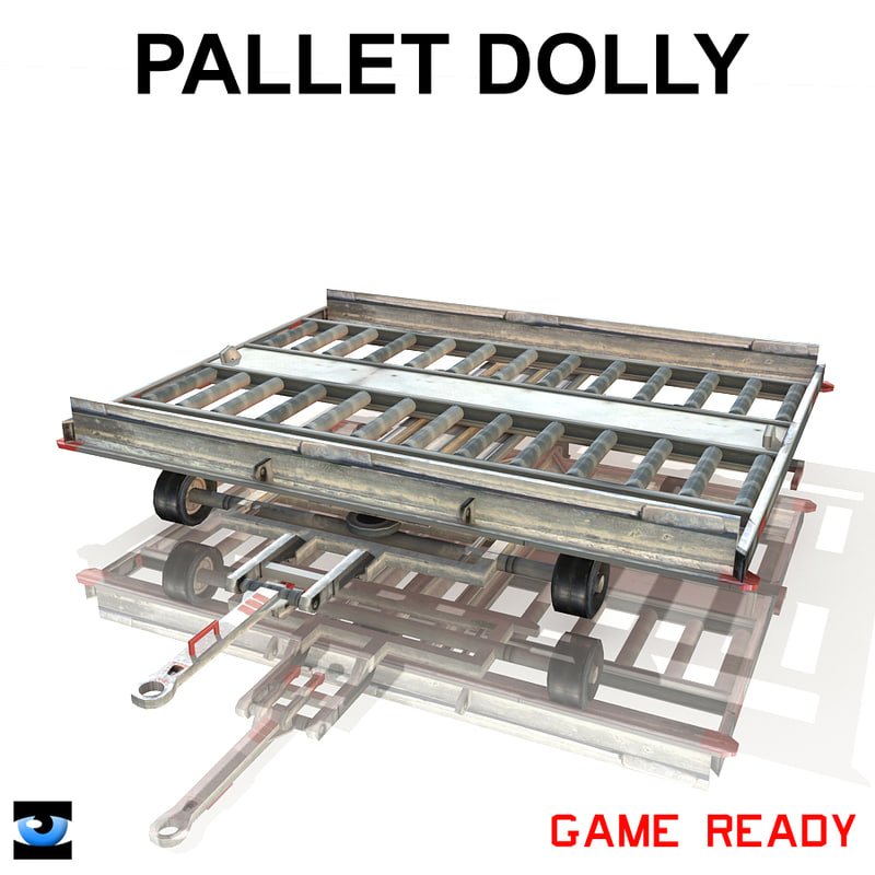 3d pallet dolly model