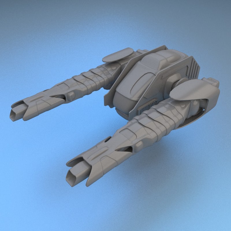 3d energy cannon turret model