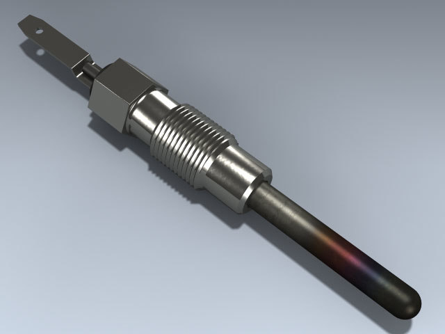 3d model glow plug diesel engine